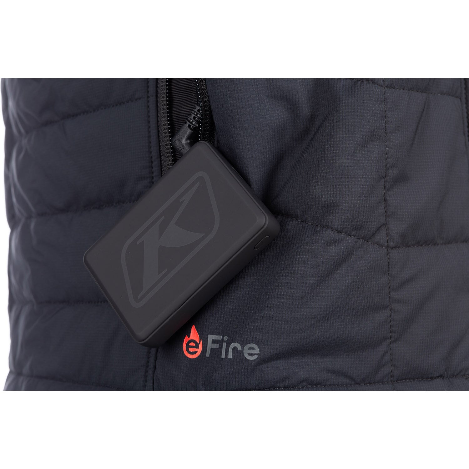 Värmeväst Klim Override eFire, Black | Skoterdelen